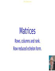 Matrix Rows, Columns, and Rank: Understanding Linear Algebra | Course Hero