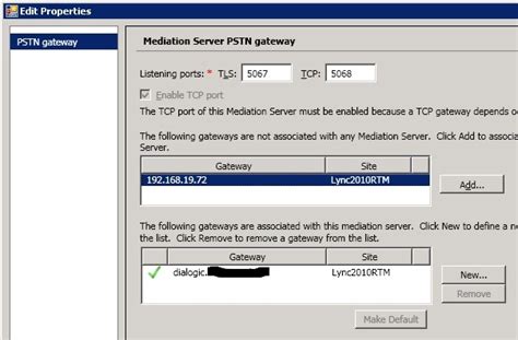 Configuring Lync For Analog Extensions