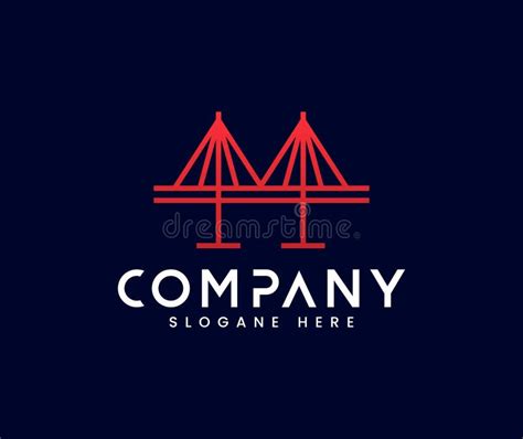 Bridge Logo Icon Design Concept Construction Logo Design Template Stock