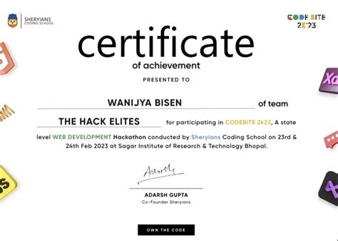 Opportunity Like Coding Team Certificate Webdevelopment