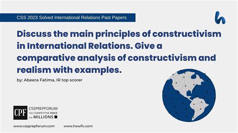 Constructivisme Relations Internationales