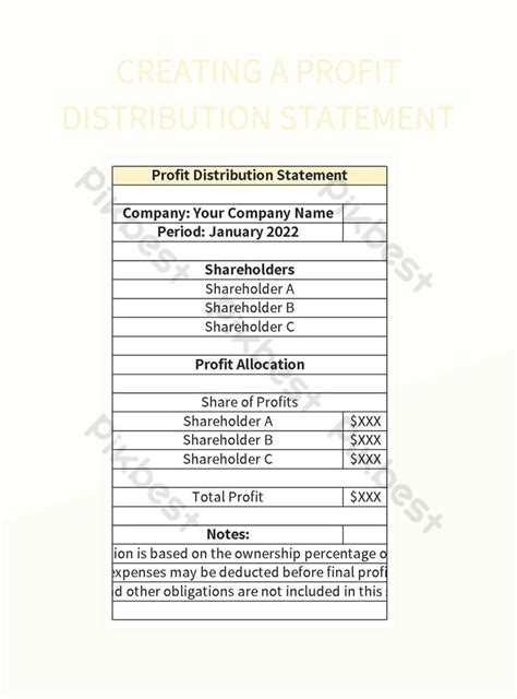 Crafting A Revenue Allocation Report Excel Template Free Download