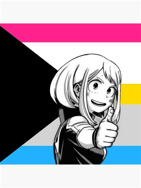 Demi Pansexual Ochako Uraraka Poster By Museaesthetic Redbubble