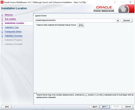 Installing Weblogic