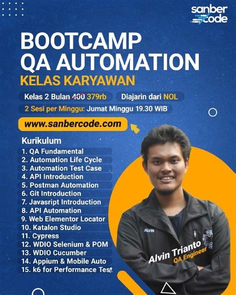 Qaautomation Qabootcamp Qaengineer Qa Alvin Trianto