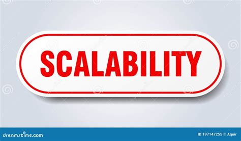 Scalability Sticker Scalability Sign Set Cartoon Vector 192437433