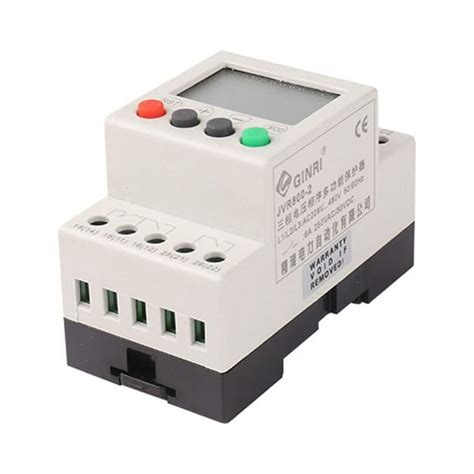 Maskred 208 480v For Ac Under Over Voltage Protector Digital Display Automatic Manual Reset 3