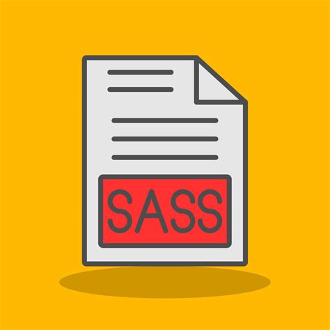 Sass Filled Shadow Icon 44211532 Vector Art At Vecteezy