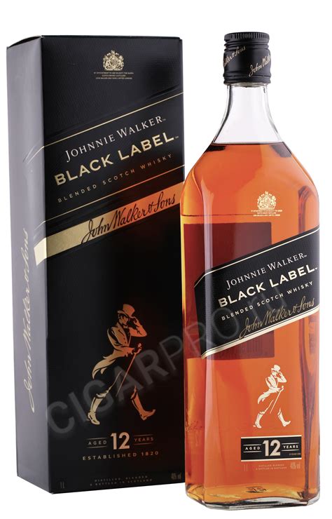 Johnnie Walker Black Label 12 year купить виски Джонни Уолкер Блэк ...