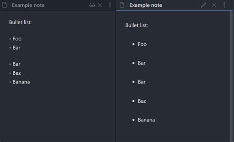 Bullet Spacing Is Inconsistent In Reading Mode Bug Graveyard Obsidian Forum