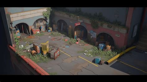 Premium Ai Image There Is A Small Courtyard With A Fire Hydrant And A