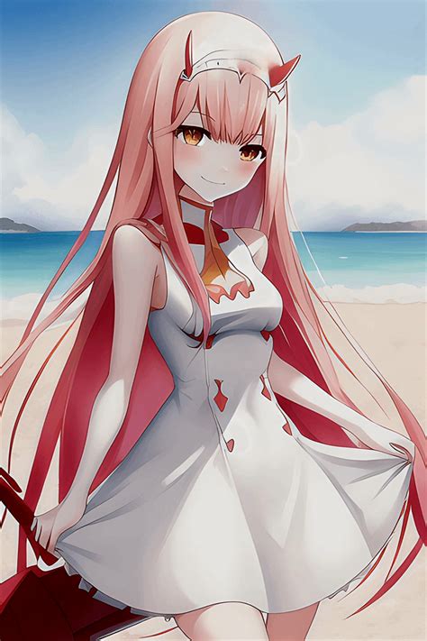 Zero Two In A White Dress Oc R Darlinginthefranxx