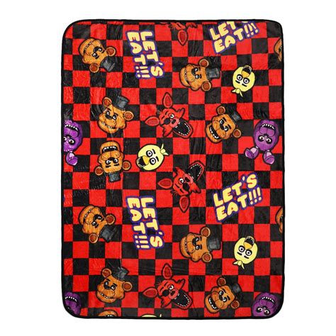 Five Nights At Freddys Throw Blanket 45 X 60 Lets Eat Design