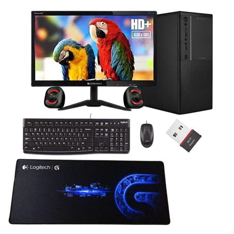 Zebronics Cpu Monitor Logitech Mouse Keybord Artis Mini Speaker
