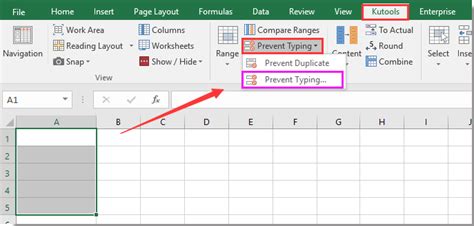 how to prevent lowercase entry in an excel selection