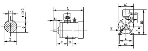 Ybx4 Series Flameproof Three Phase Asynchronous Motor Bulletproof