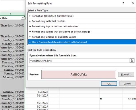 Excel Conditional Formatting To Highlight Saturday And Sunday Microsoft Qanda