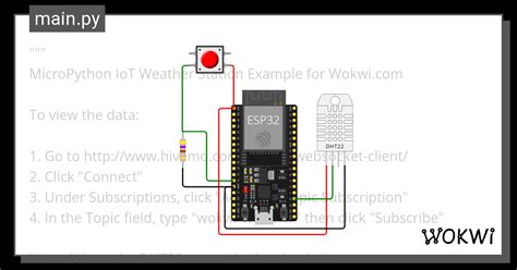 MicroPython MQTT Weather Logger ESP Copy Wokwi ESP STM Arduino Simulator