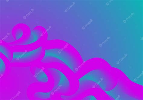 Premium Vector Colorful Fluid Wave Duotone Geometric Compositions With Gradient 3d Flow Shape