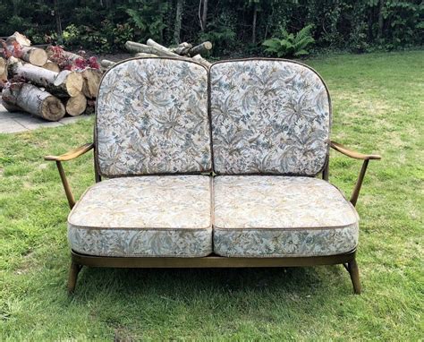 Mid Century Retro Ercol Windsor Two Seater Sofa Settee Daybed Model 20 — Pm Antiques And Collectables