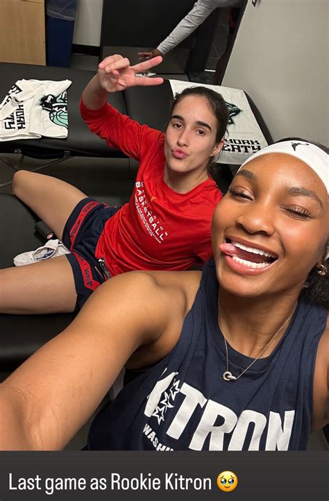 Wbb Kiki Posted This On Her Instagram Story Last Game As Rookie