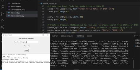 Vscode Flask Python Movieapp Tkinter Omdb Techjourney Amogh Laddagi