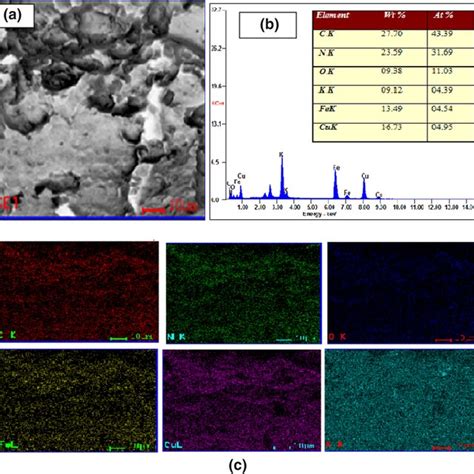 Semedx And Mapping Spectra Of Csnc Sample After Cesium Adsorption Download Scientific Diagram