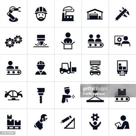 Assembly Factory Icon Stock Fotos Und Bilder Getty Images