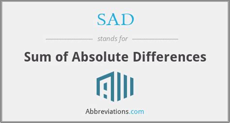 Sad Sum Of Absolute Differences