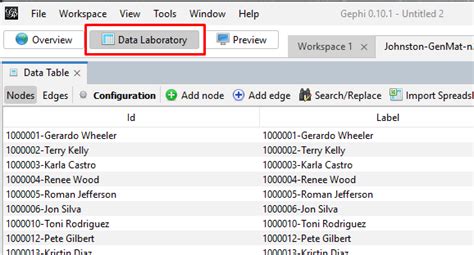 Using Gephi To Create A Network Graph From A Generations Matrix