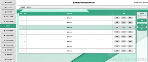【开题报告】基于springboot vue家政服务公司网页的设计与实现（程序 源码 论文 计算机毕业设计 csdn博客