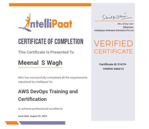 Meenal Divate On Linkedin Completed Aws Devops Amazing Learning