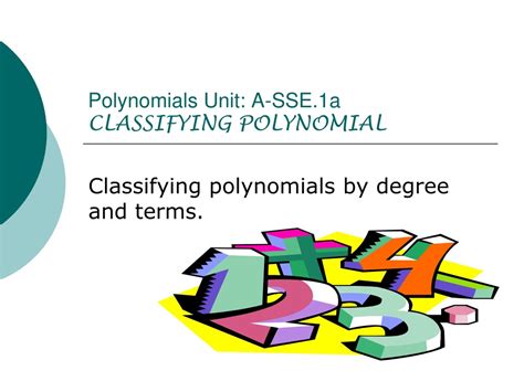 Ppt Polynomial Expressions Classifying Terms And Degrees Powerpoint