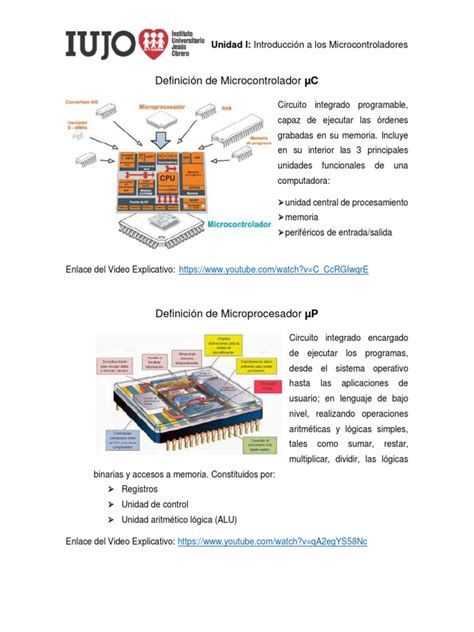 Introducción A Los Microcontroladores C Enlaces A Videos Pdf Microcontrolador Poco