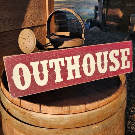 Outhouse Signs Etsy