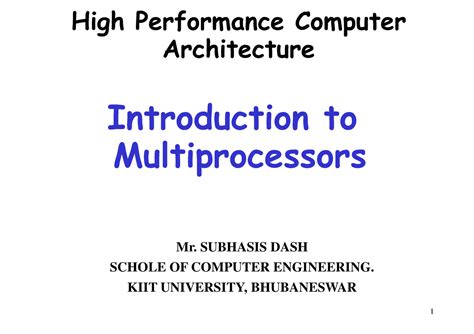 Module Compatibility Mode Int D Ti Nt High Performance Computer Architecture Introduction