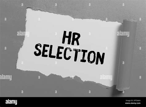 writing displaying text hr selection conceptual photo process and