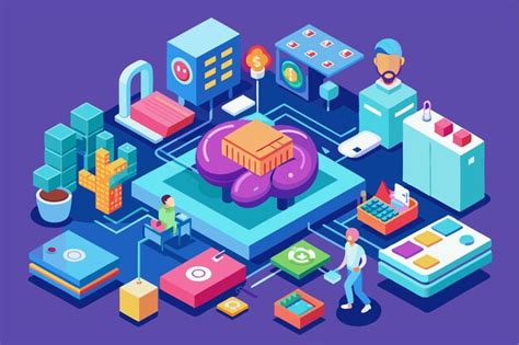 A Vibrant Isometric Illustration Highlights Activities And Elements Related To Epilepsys