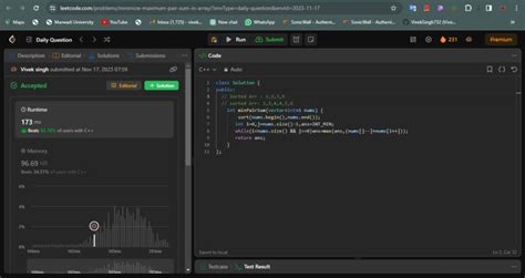 Day 183 Of Leetcode Challenge Vivek Kumar Posted On The Topic Linkedin