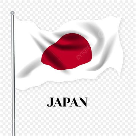 Ручной обращается мультфильм флаг японии Png Япония Флаг Японии флагшток Png картинки и пнг
