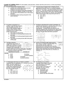 AP Physics 2 Review Unit 5 Electromagnetism By KcoolScience TPT