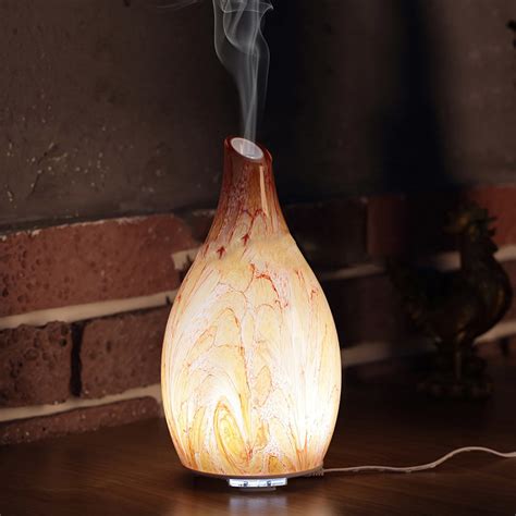 Glass Ultrasonic Electrical Aroma Essential Oil Lamp Diffuser 120ml