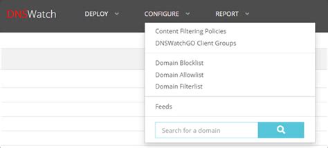 Manage DNSWatch Blocklist Domains