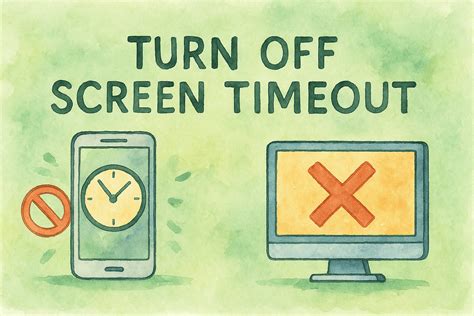 How To Turn Off Screen Timeout Guide For Windows Mac Android