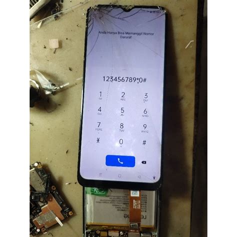 Jual Lcd Original Copotan Realme C15 Minus Bercak Putih Shopee Indonesia