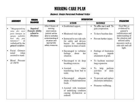 Nursing Care Plan Blind Patient Phrrv
