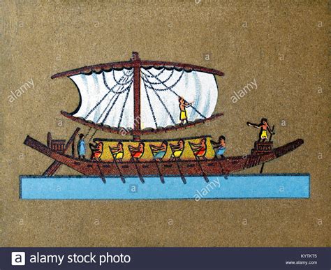 Ancient Egyptian Nile River Boats