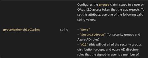 Groupmembershipclaims Has Conflicting Documentation · Issue 20356 · Microsoftdocsazure Docs