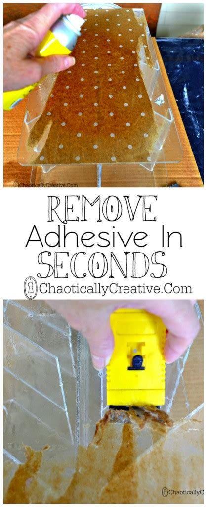 Remove Adhesive In Seconds Chaotically Creative
