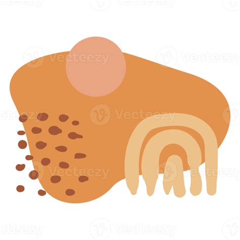 Abstract Beige Boho Blob Shape 11459062 Png